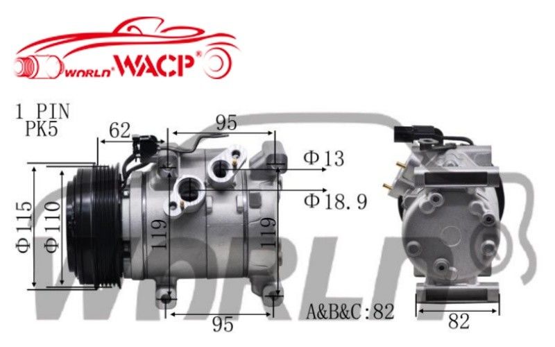 97701B4000 Car AC Compressor For Hyundai I10 For Grand Hatback For ...