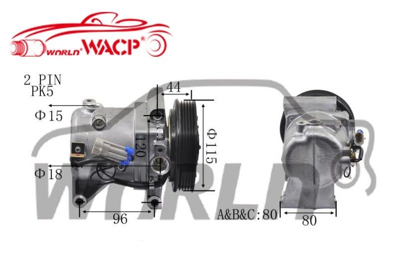 RC.600.225 Car Air Conditioner Compressor 51786321 For Palio Fire Uno ...