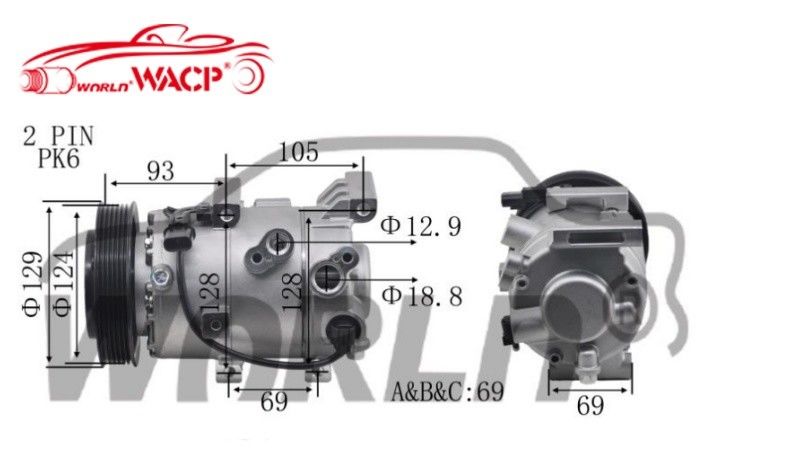Car AC Compressor 97701F2500 For Hyundai Elantra For Cerato/Verna For ...