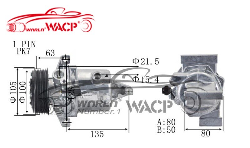 926003RJ1A 926001KA3A 926001HC2D 12V Auto Air Cond Compressor For ...