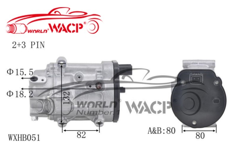8837047092 0424000370 Electric Hybrid AC Compressor For Toyota Prius ...